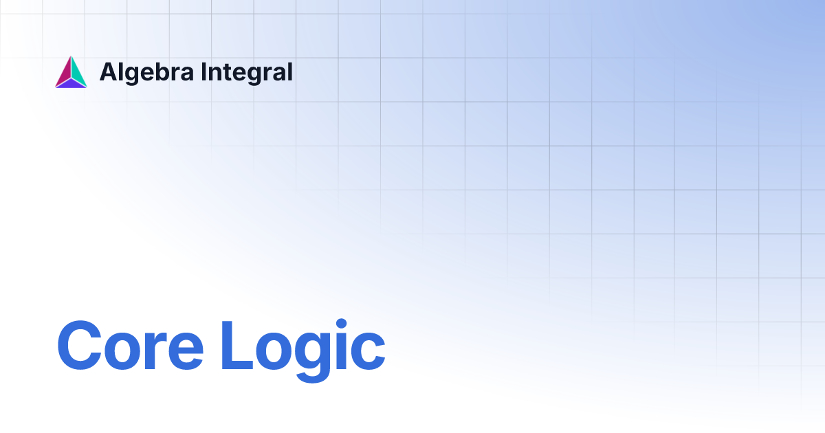 Core Logic | Algebra Integral
